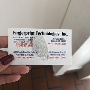 APEX FINGERPRINTING - Fingerprinting - 8660 W Flagler St, Miami, FL - Phone Number - Yelp