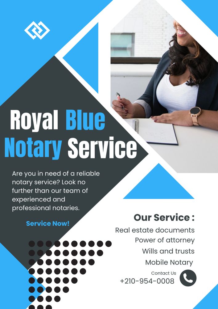 ROYAL BLUE NOTARY SERVICE - Updated September 2024 - 307 Oak St ...
