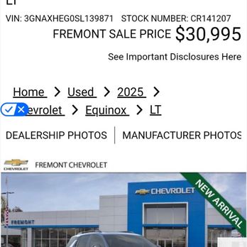 FREMONT CHEVROLET - Updated May 2025 - 231 Photos & 1264 Reviews - 5850 ...
