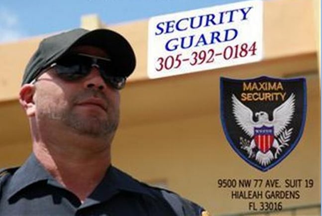 MAXIMA SECURITY - 4229 W 16th Ave, Hialeah, Florida - Security Services ...