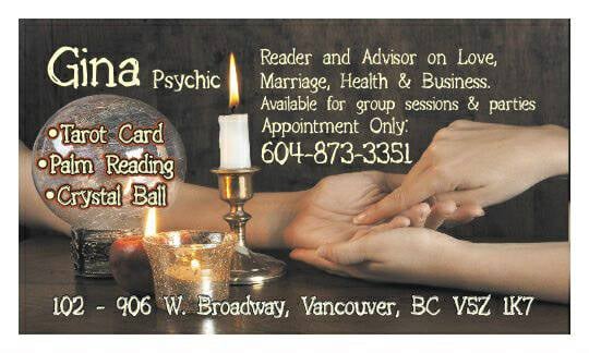 PSYCHIC GINA - Updated May 2024 - 6415 Fraser Street, Vancouver ...
