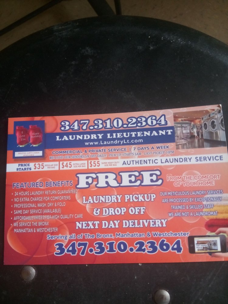 LAUNDRY LIEUTENANT - New York, New York - Laundry Services - Phone ...