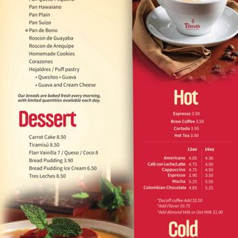 PARVA COLOMBIAN BAKERY & RESTAURANT - Updated December 2025 - 121 ...