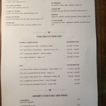 TORO BRAVO - Updated September 2025 - 305 Photos & 88 Reviews - 50 N ...