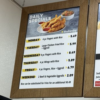 Mr wong's menu store