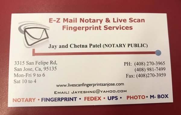 E-Z MAIL NOTARY & FINGERPRINT SERVICE - Updated December 2025 - 18 ...
