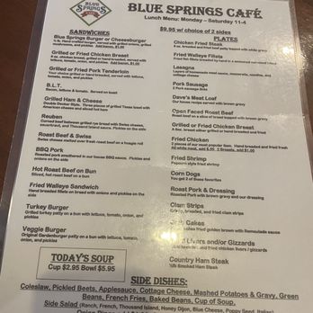 BLUE SPRINGS CAFE - Updated August 2025 - 360 Photos & 322 Reviews ...