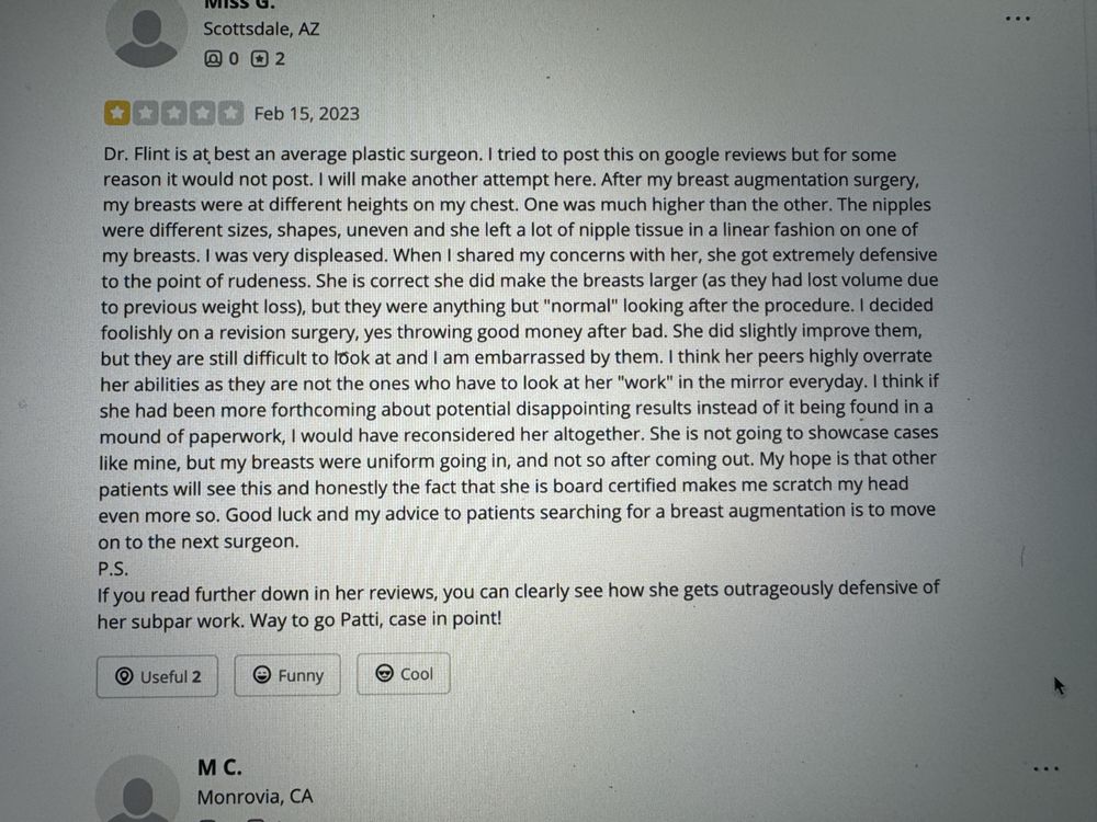 PATTI FLINT MD PC FACS - Updated January 2026 - 31 Photos & 51 Reviews ...