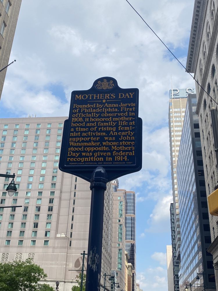 MOTHER’S DAY HISTORICAL MARKER - 1300 Market St, Philadelphia ...