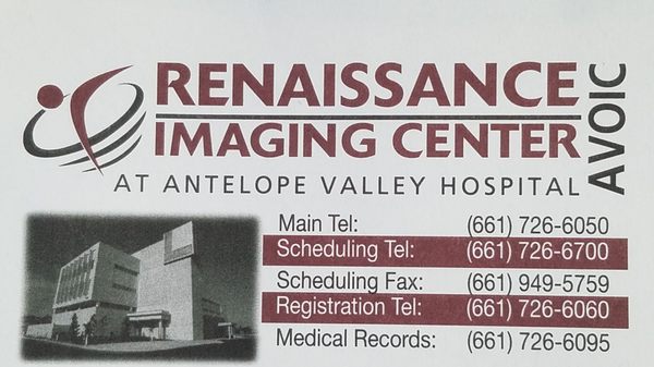 RENAISSANCE IMAGING CENTER AT ANTELOPE VALLEY HOSPITAL - Updated ...