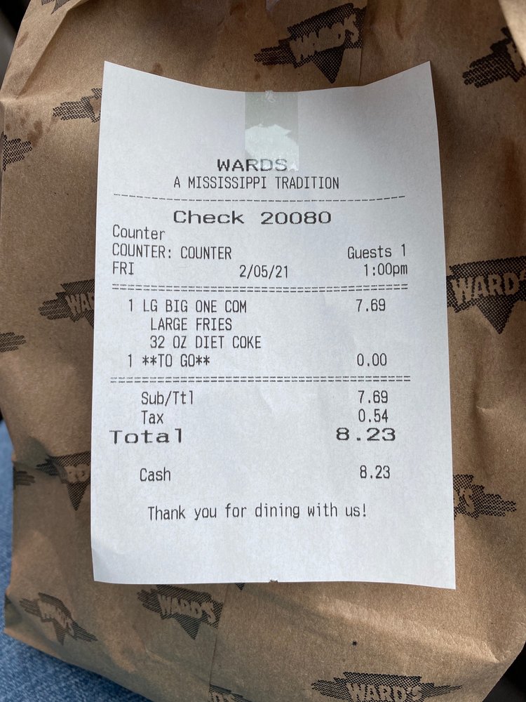 WARD’S FAST FOOD OF ELLISVILLE - 403 Hill St, Ellisville, Mississippi ...