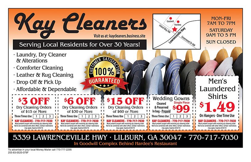 KAY CLEANERS - Updated September 2025 - 5339 Lawrenceville Hwy NW ...