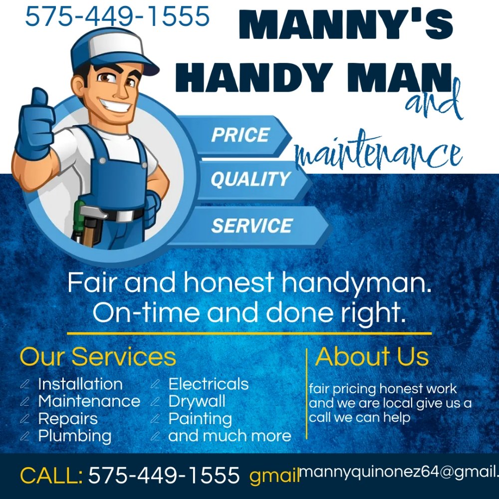 MANNY’S HANDYMAN AND HOME REPAIR - Updated April 2025 - 14 Photos ...