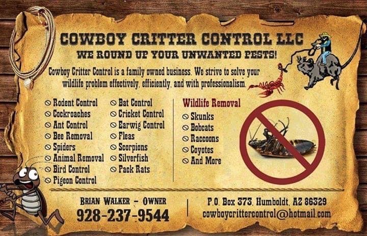 COWBOY CRITTER CONTROL - Updated May 2026 - 12 Reviews - 6487 S Country ...