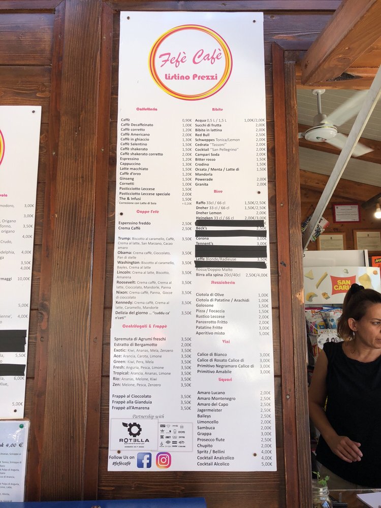 FEFÈ CAFÈ - Cafes - Via Terra D'Otranto, San Pietro In Bevagna, Taranto ...