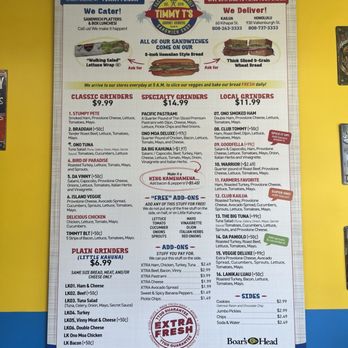 TIMMY T’S GOURMET GRINDERS SANDWICH SHOP - Updated April 2025 - 136 ...