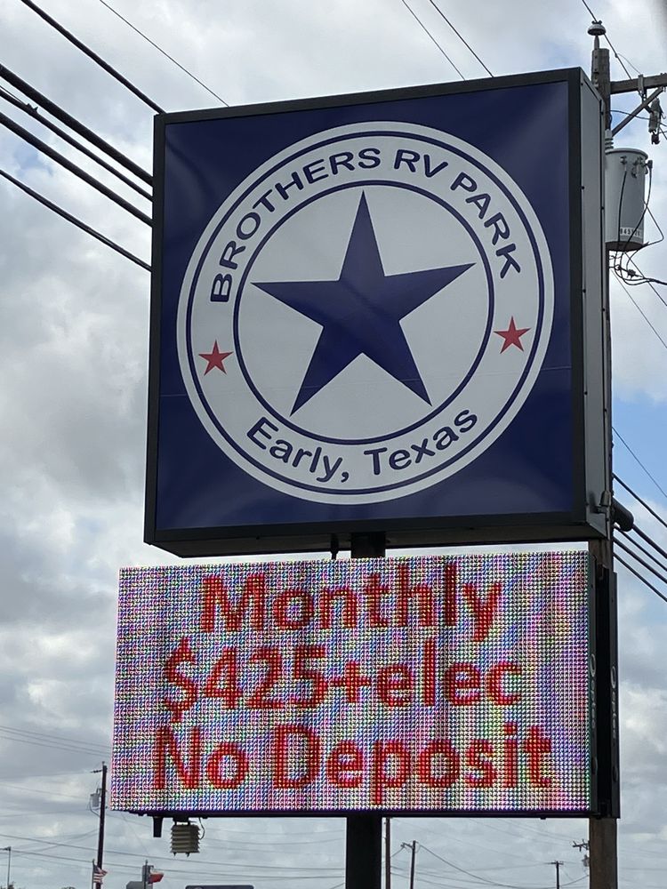 BROTHERS RV PARK - Updated July 2025 - 1090 Early Blvd, Early, Texas ...