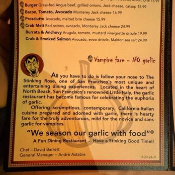 THE STINKING ROSE - Updated January 2025 - 1014 Photos & 411 Reviews ...