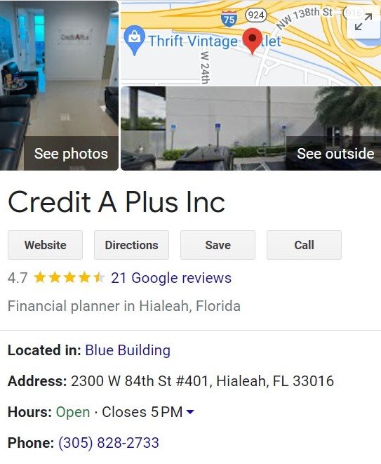 CREDIT A PLUS - Updated November 2025 - 2300 W 84th St, Hialeah ...