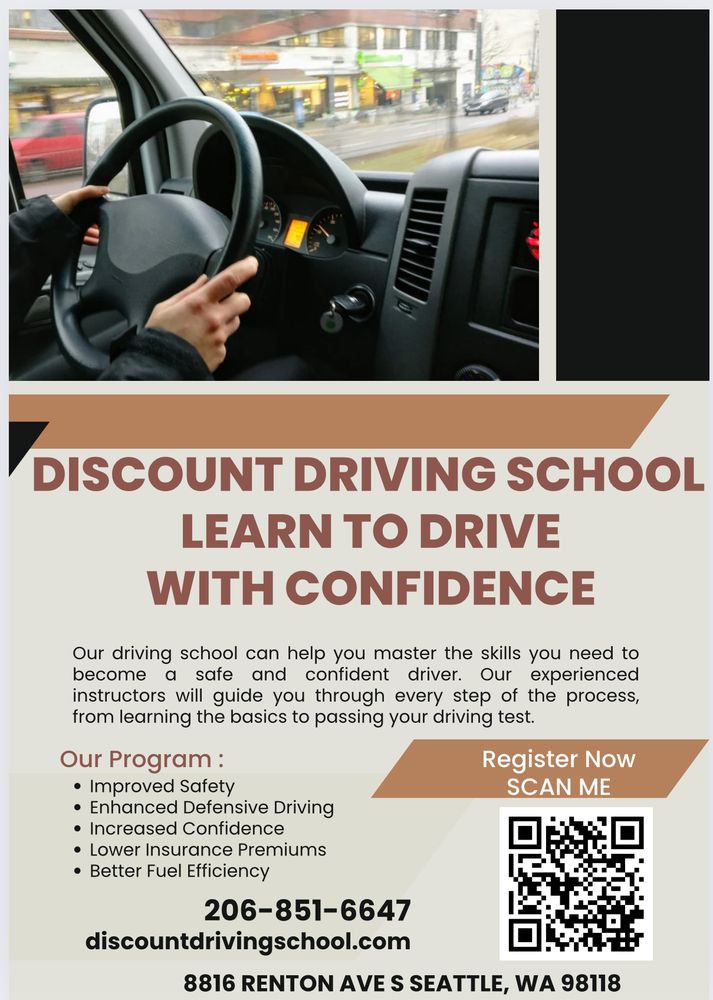 DISCOUNT DRIVING SCHOOL - Updated August 2025 - 21 Photos - 8816 Renton ...