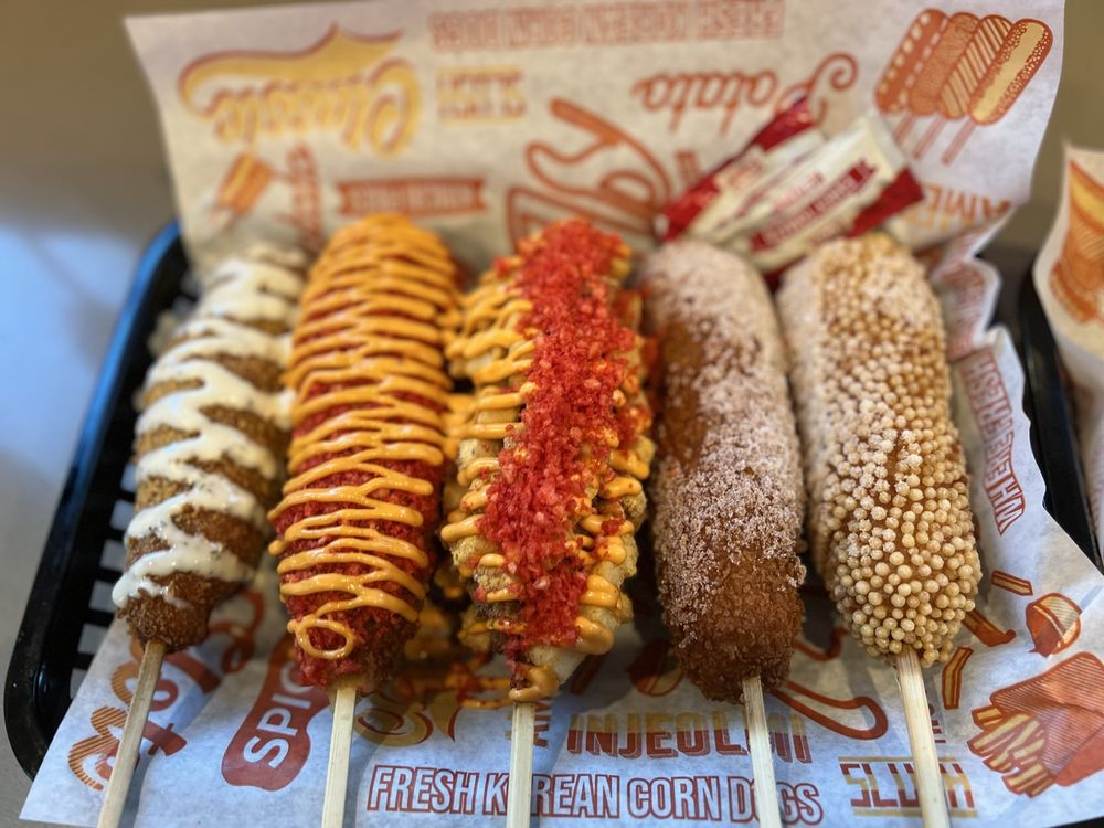 TWO HANDS FRESH CORN DOGS - Updated December 2025 - 217 Photos & 94 ...