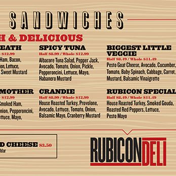 RUBICON DELI - Updated July 2024 - 169 Photos & 275 Reviews - 445 ...