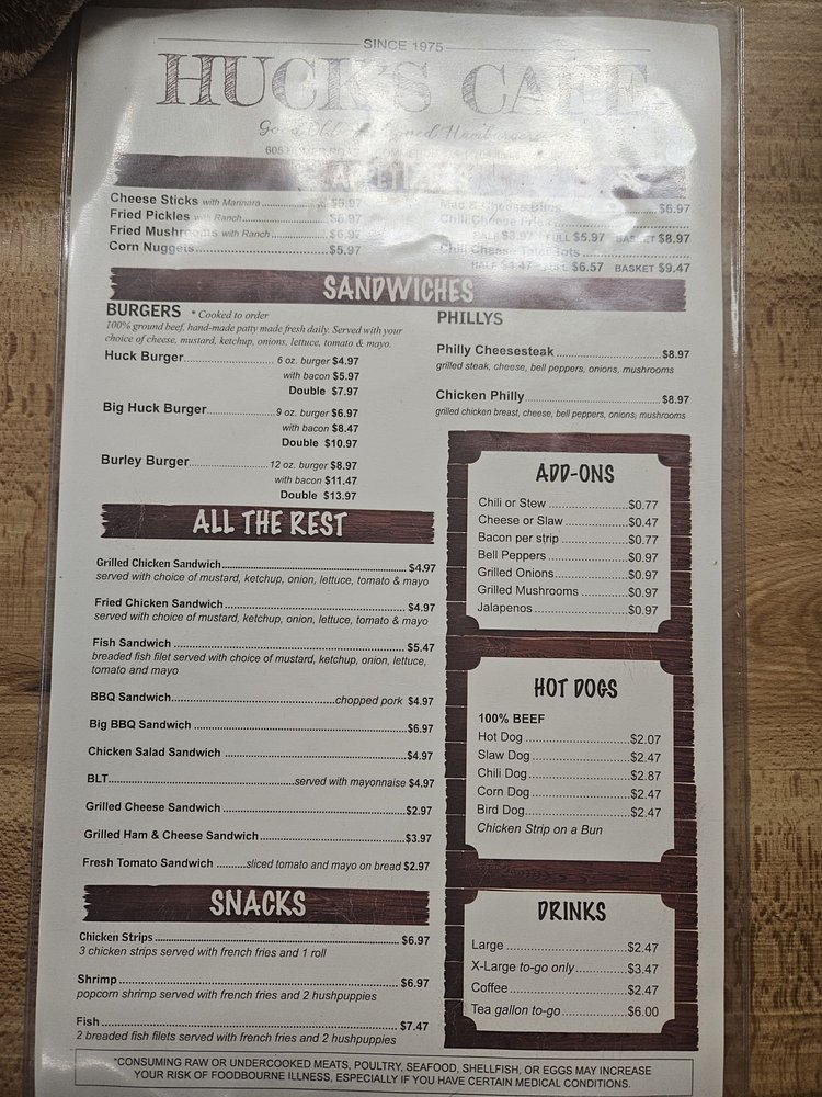 Huck’s Cafe - Cheap - Burgers - Updated June 2025 - 30 Photos - 50 ...