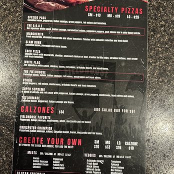 THE FIELDHOUSE PIZZA & PUB - Updated January 2026 - 136 Photos & 122 ...