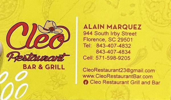 CLEO RESTAURANT BAR & GRILL - Updated September 2025 - 944 S Irby St ...