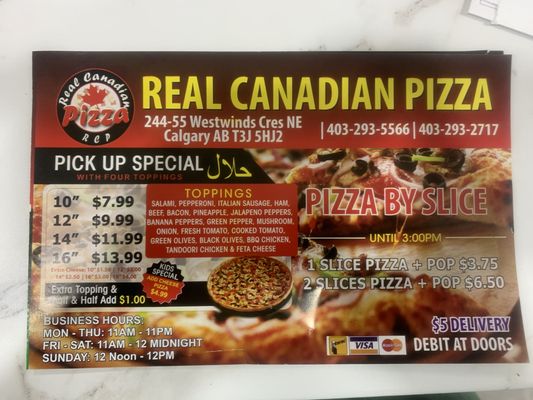 REAL CANADIAN PIZZA - Updated May 2026 - 55 Westwinds Crescent NE ...