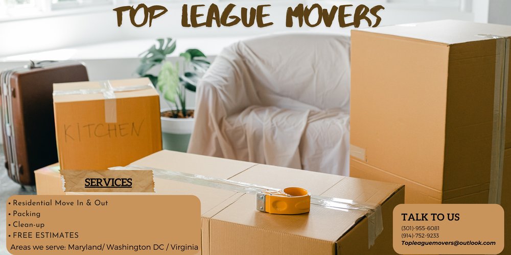 TOP LEAGUE MOVERS - Updated August 2024 - Request a Quote - Lanham, Maryland - Movers - Phone ...