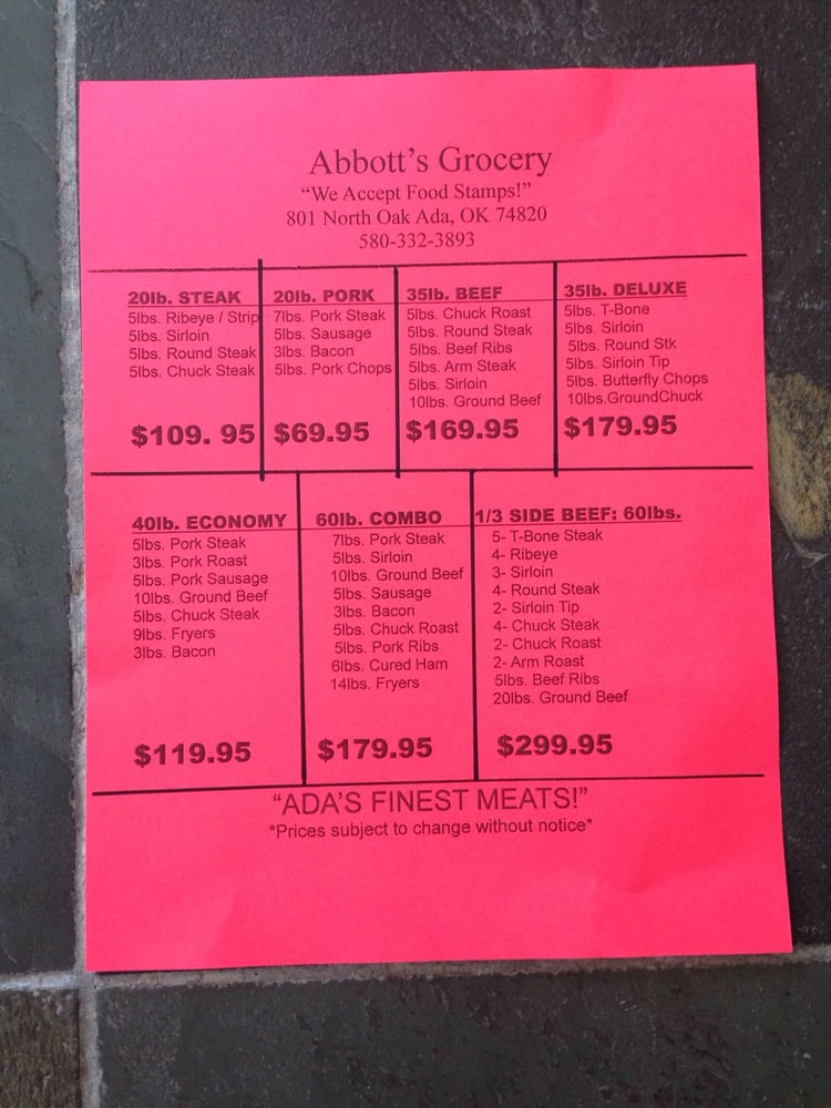 ABBOTT’S GROCERY & MEAT MARKETS - Updated October 2025 - 801 N Oak Ave ...