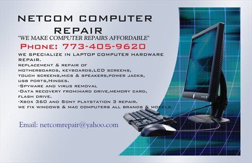 NETCOM LAPTOP COMPUTER REPAIR - Updated October 2025 - Franklin Park, Illinois - IT Services ...