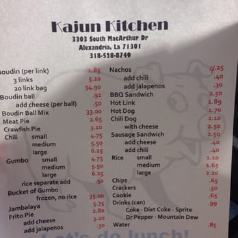 KAJUN KITCHEN - Updated September 2025 - 3303 S MacArthur Dr ...