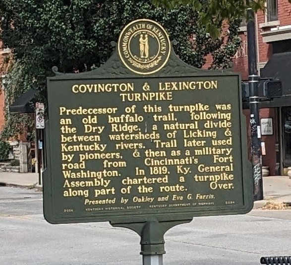 COVINGTON & LEXINGTON TURNPIKE HISTORICAL MARKER - Updated April 2025 ...