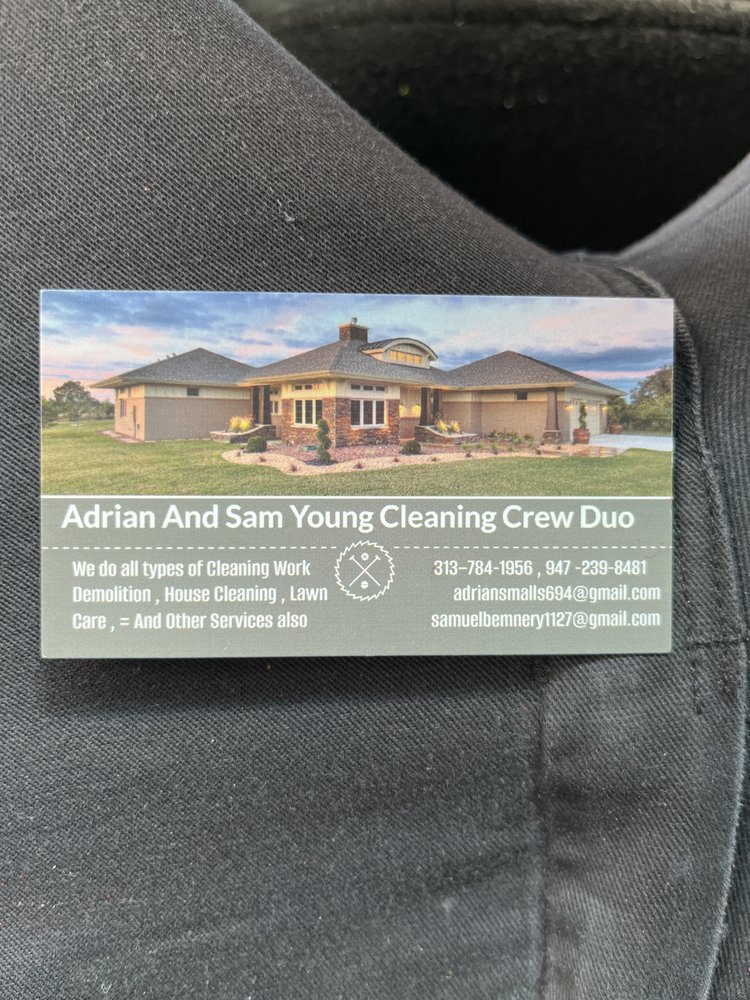 ADRIAN AND SAM YOUNG CLEANING CREW DUO - Updated May 2025 - Request a ...