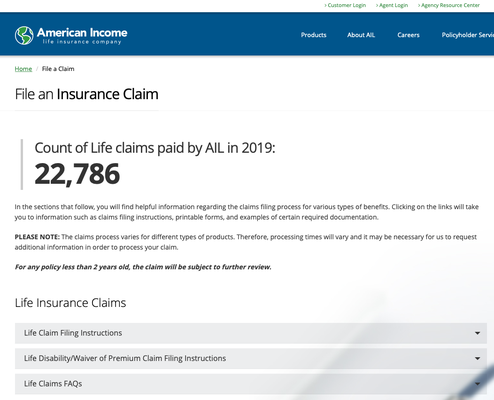 AMERICAN INCOME LIFE INSURANCE COMPANY - Updated October 2025 - 38 ...