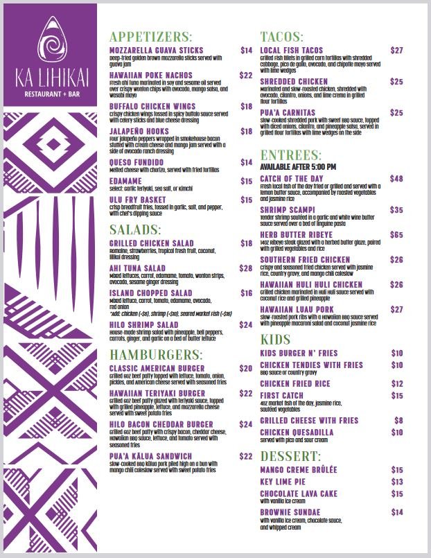KALIHIKAI RESTAURANT - Updated September 2024 - 10 Reviews - 93 Banyan ...