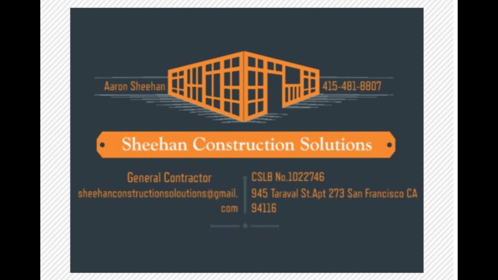 SHEEHAN CONSTRUCTION SOLUTIONS - Updated December 2025 - Pacifica, California - General ...
