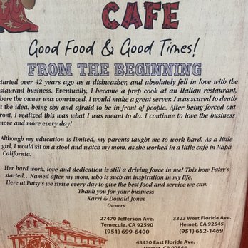 PATSY MAES CAFE - Updated March 2025 - 76 Photos & 34 Reviews - 43430 E ...