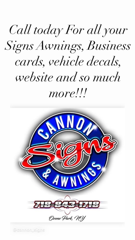 CANNON SIGNS & AWNINGS - Updated October 2025 - 11923 Rockaway Blvd ...