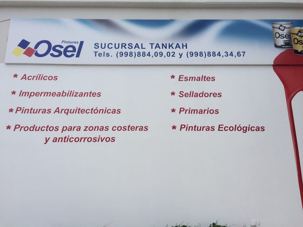 PINTURAS OSEL - Updated May 2025 - Tankah 83, Cancún, Quintana Roo ...