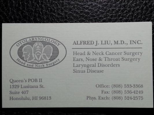 ALFRED LIU, MD - Updated August 2025 - 37 Reviews - 1329 Lusitana St ...