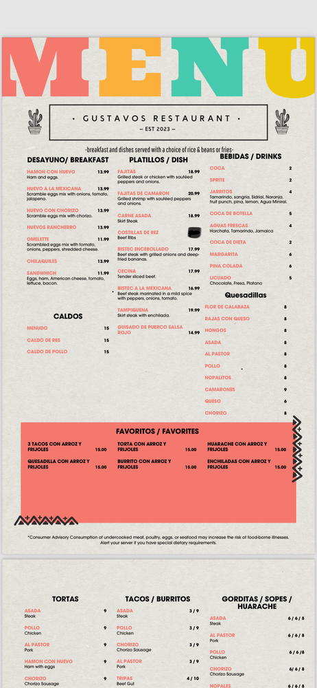 GUSTAVOS RESTAURANT - Updated September 2025 - 438 Franklin St ...