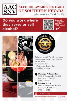 ALCOHOL AWARENESS CARD OF SOUTHERN NEVADA - Updated June 2026 - 52 ...