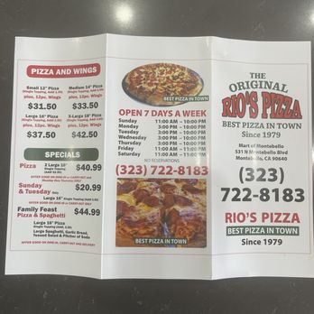 RIO’S PIZZA - Updated August 2025 - 304 Photos & 588 Reviews - 531 N ...