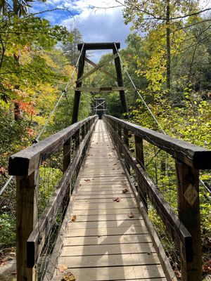SWINGING BRIDGE ON THE TOCCOA RIVER - 13 Photos - 152 Orvin Lance Drive ...