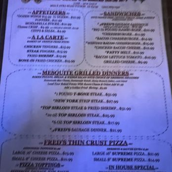 FRED’S ARENA BAR & STEAKHOUSE - Updated October 2025 - 40 Photos & 62 ...