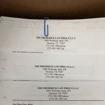 THE FREDERICK LAW FIRM - Updated July 2025 - 3000 Weslayan St, Houston ...