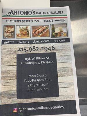 ANTONIO’S ITALIAN SPECIALTIES - Updated September 2025 - 38 Photos & 12 ...